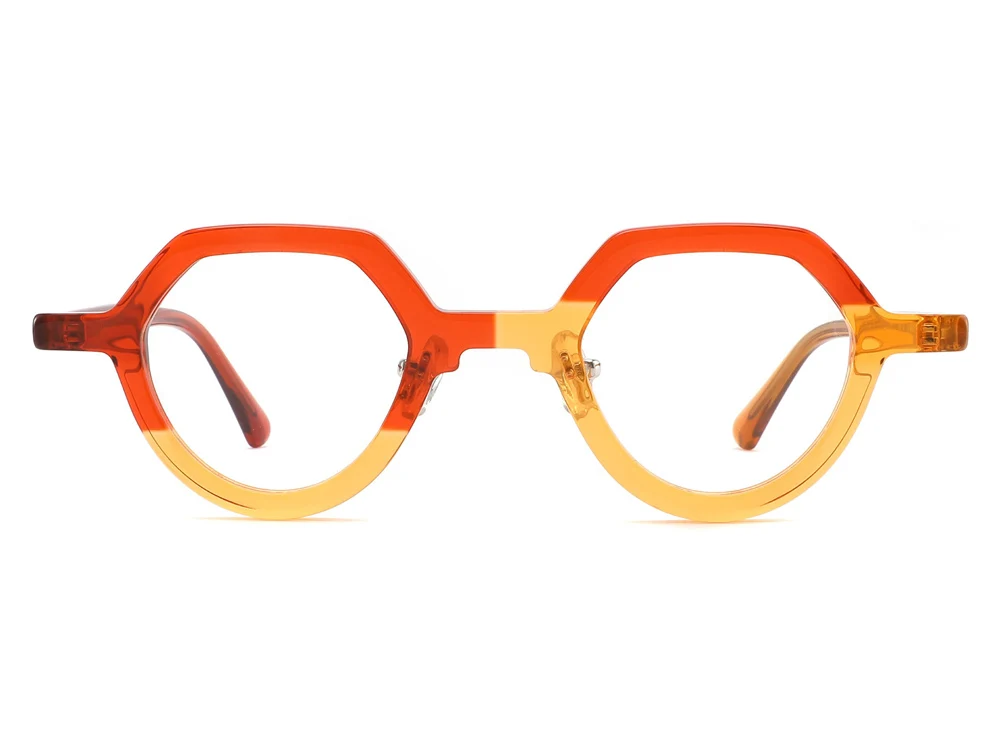 Geometric Bio Clear Acetate Ophthalmic Frames Colour Multicolored ...