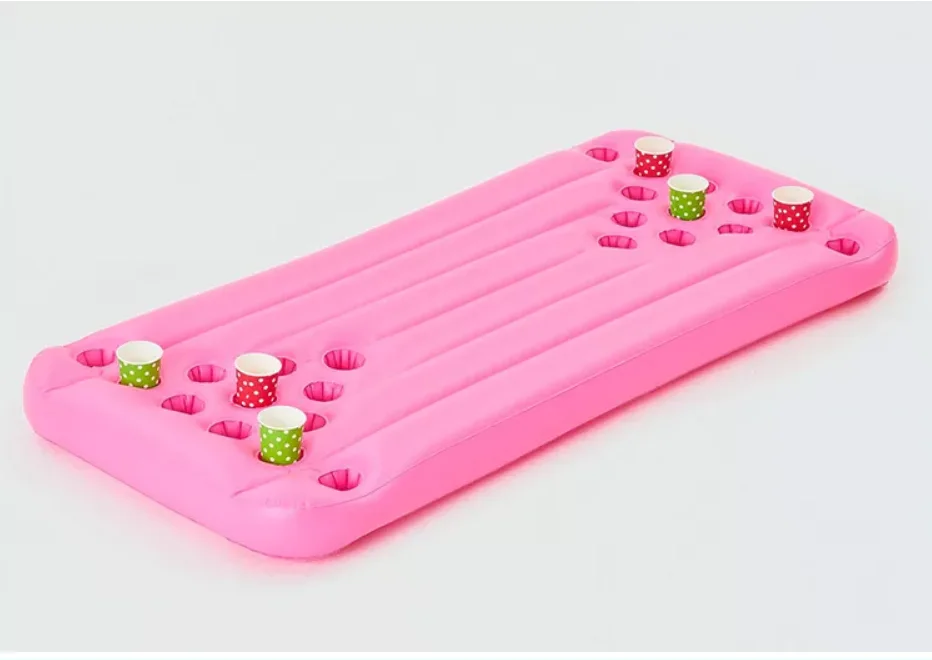 Custom Inflatable Beer Pong Pool Float Indoor/outdoor Adult Pool ...