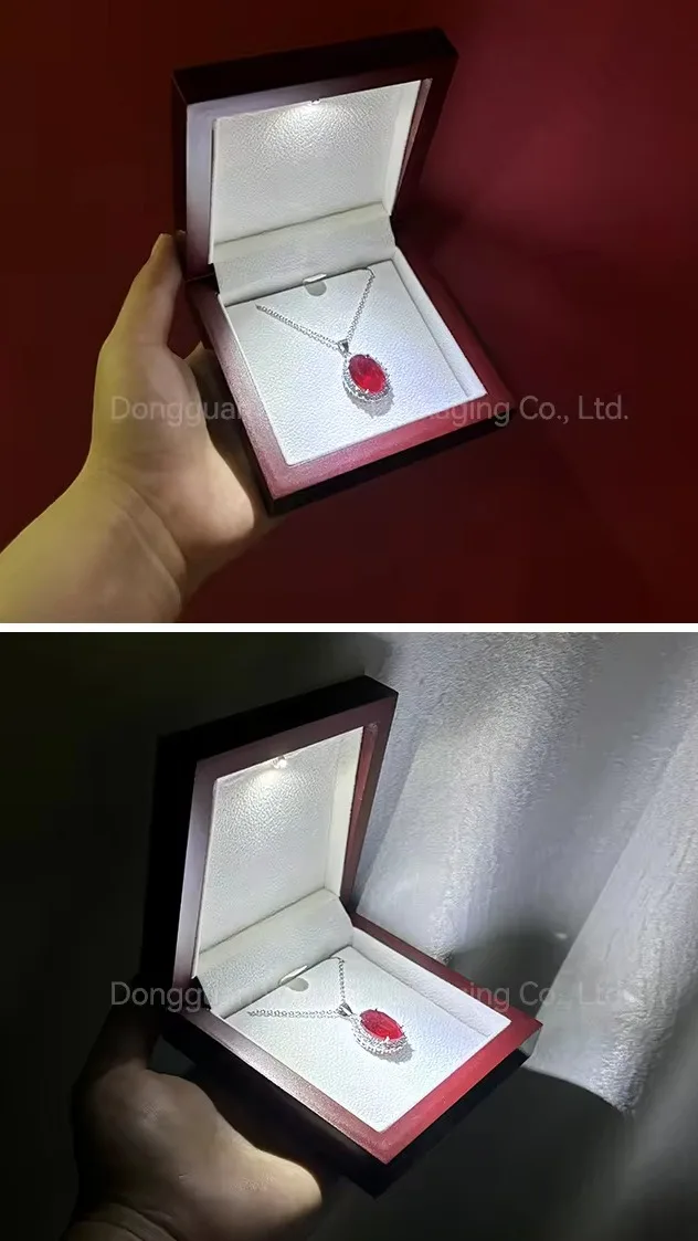 Weimei Luxury Oem Wood Jewelry Box Gift Diamond Packaging Pendant ...