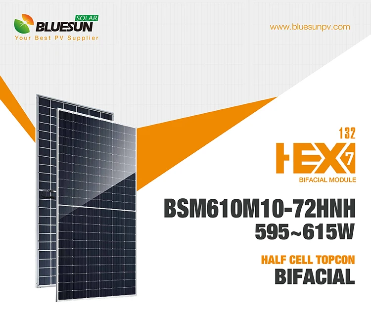 Bluesun Guangzhou Hot Sale 590W 600W 610W Solar Panels with Battery and ...