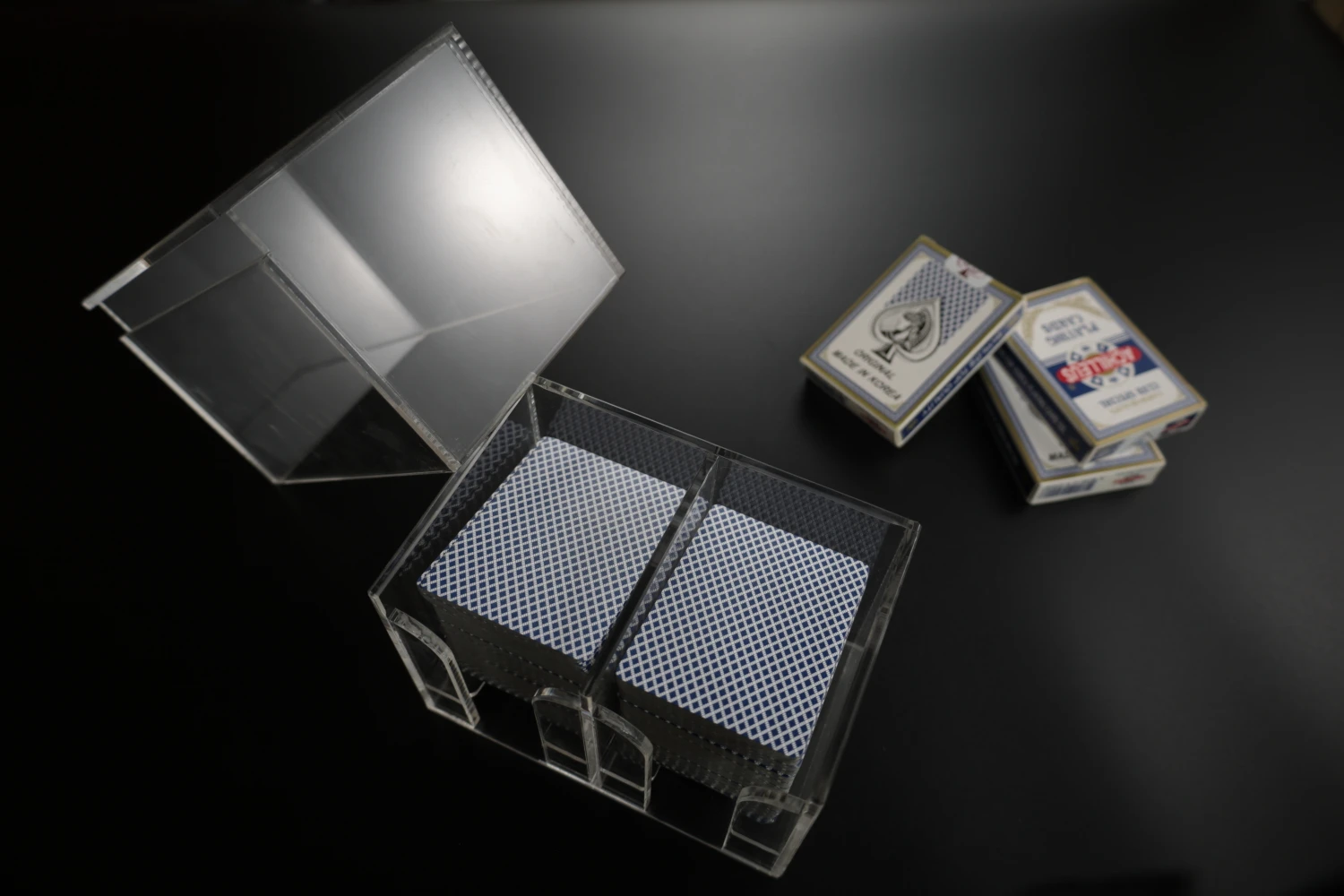 High Quality Transparent Acrylic 8 Deck Square Baccarat Poker Waste ...