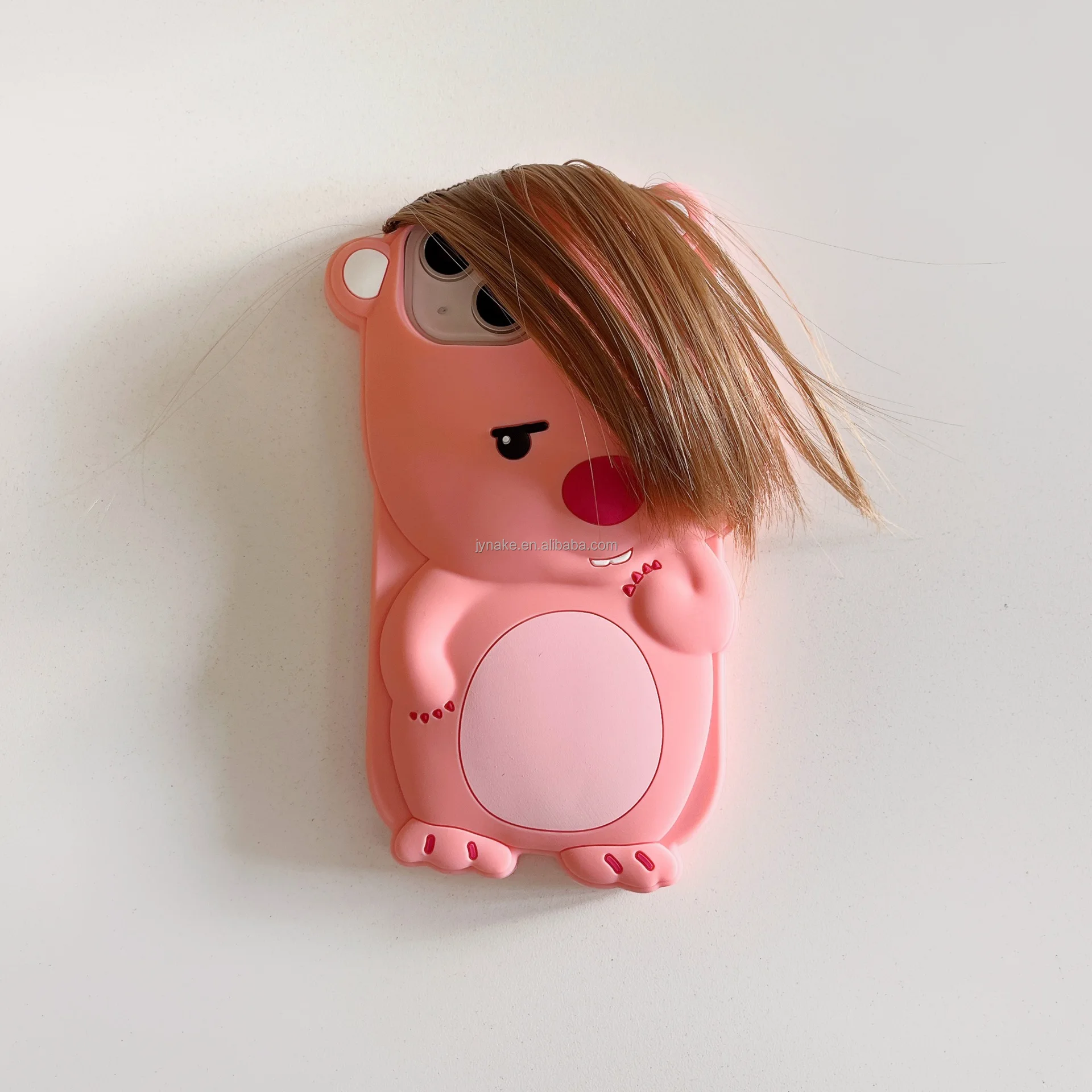 Cute Cartoon Skew Bangs Small Beaver Silicone Shell Protective ...