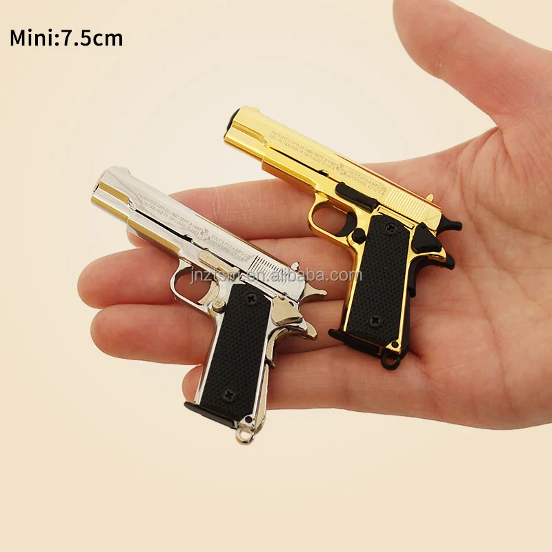 Realistic Mini Metal Toy Gun Miniature Model 1:3 Factory Supply Colt ...