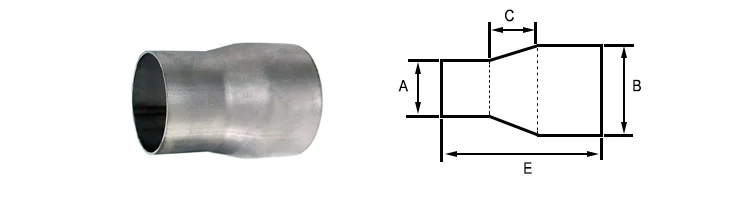 Customized Heavy Duty Diesel Stainless Steel Exhaust Reducer