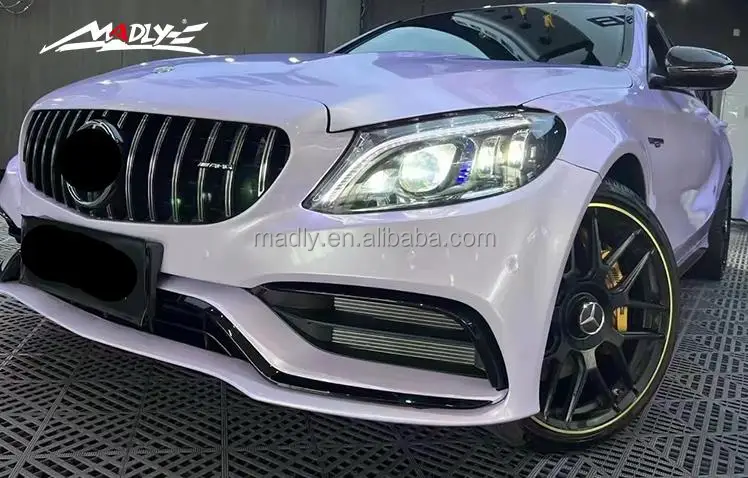 C65 Amg Style Front Bumper For Mercedes Benz C Class W205 To C65 Front ...