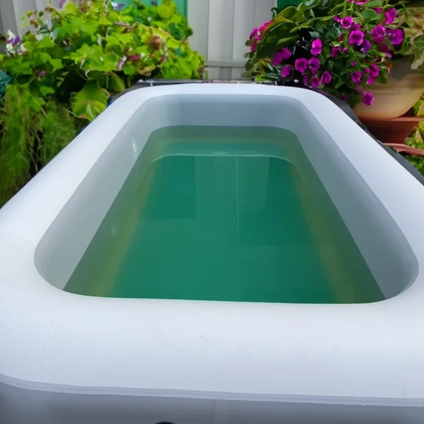 Family Outdoor Swimming Pool Rectangular pipe Frame Paddling Family ...