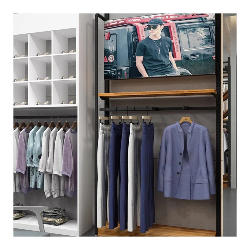 Clothing store display cabinet floor-to-ceiling display rack Nakashima ...