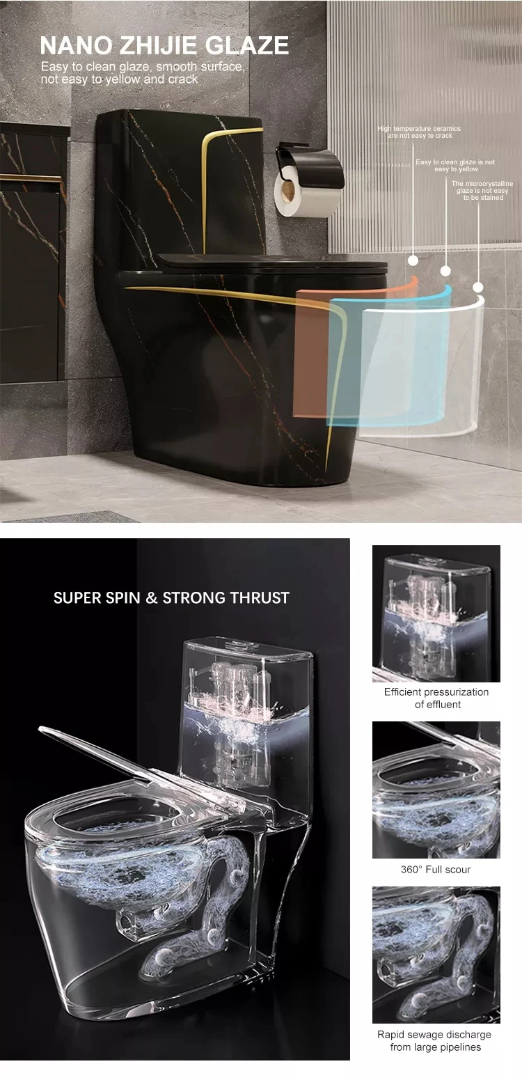 New Design Luxury square Grey Color Modern Bathroom Floor Mount Commode ...