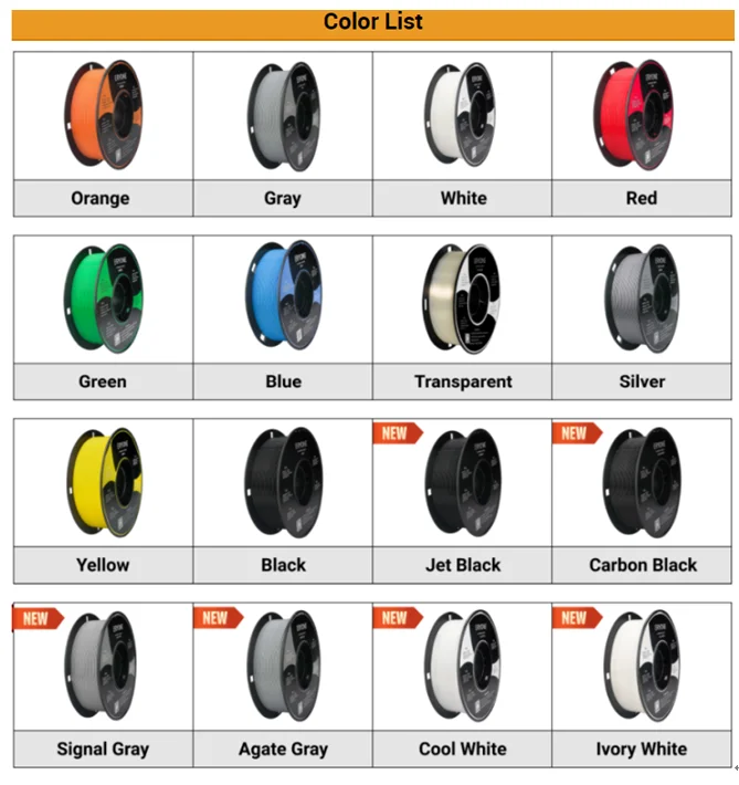 ERYONE PLA Filament 1.75mm Tpu Petg Abs Asa 3D Printing Filament PLA ...