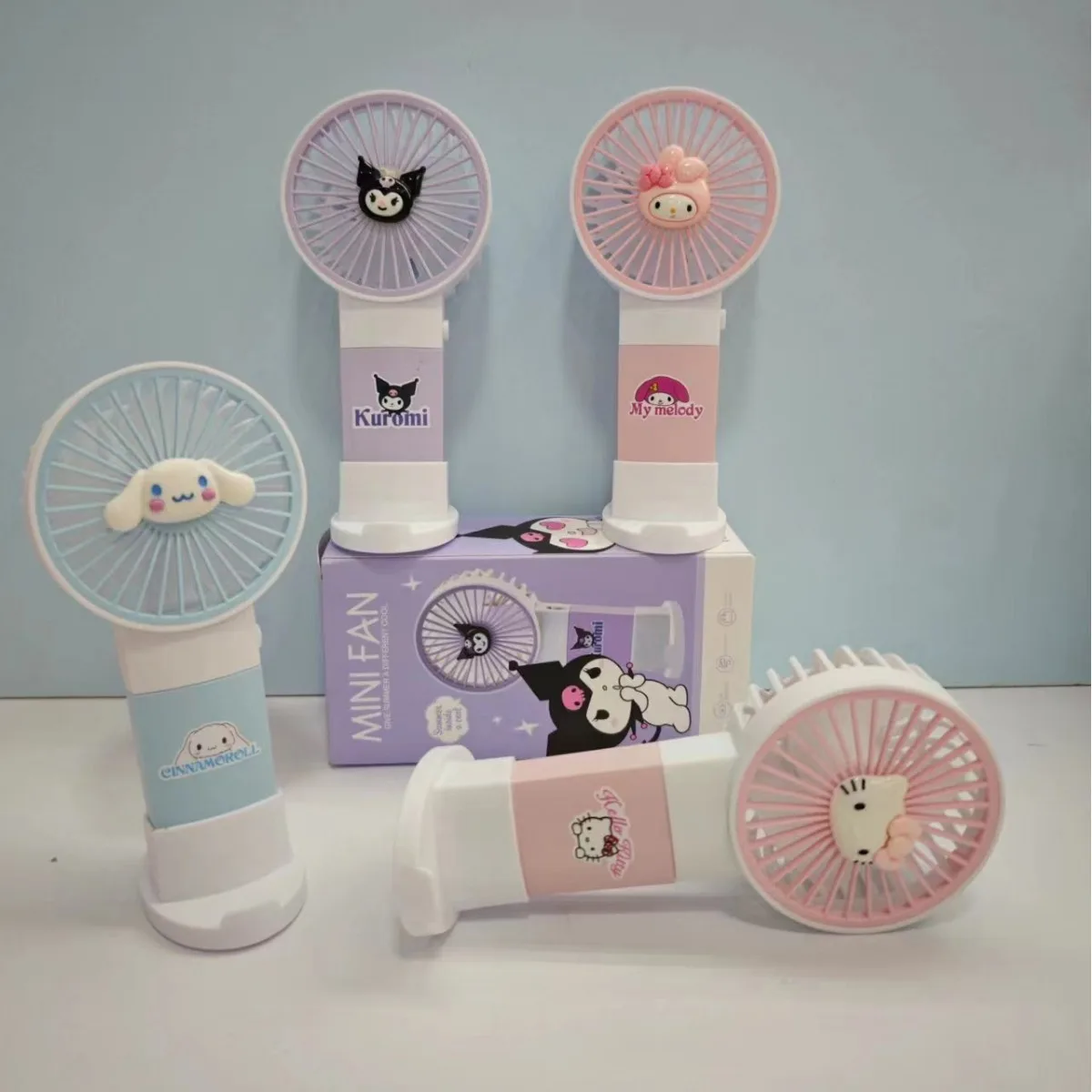 Wholesale Cute Electric Fan Handheld Summer Fan Kids Holding Folding ...