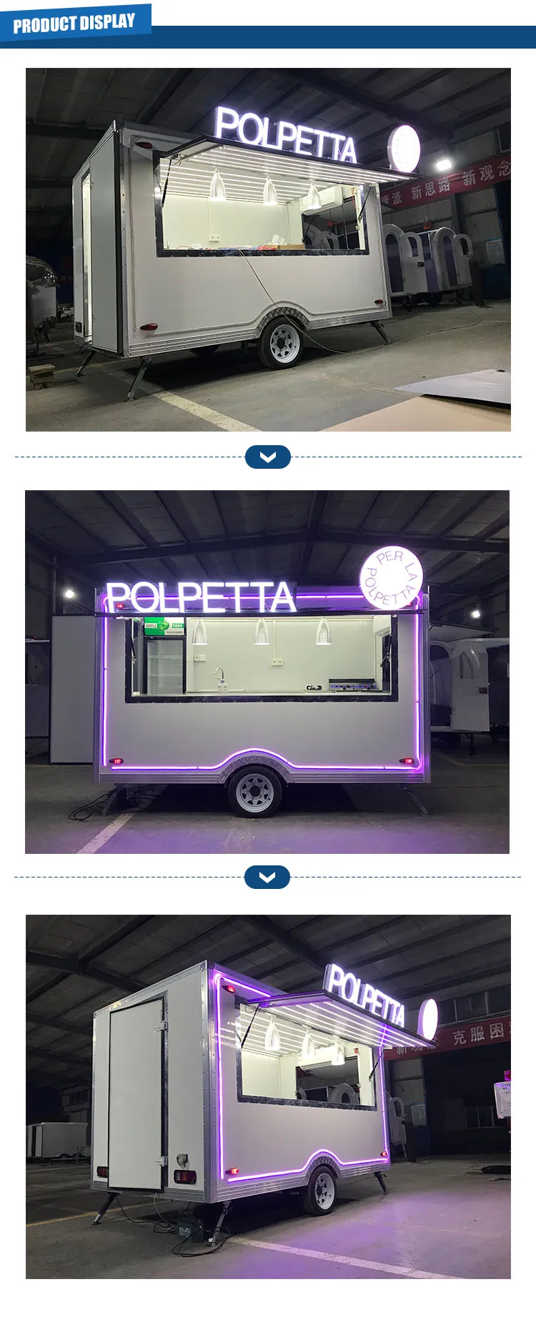 Tune Towable Fried Chicken Food Cart Food Carting Van Truck Food ...