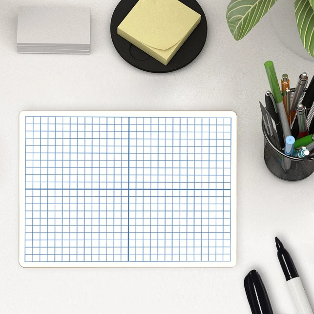 Graphing Math Classroom Accessories Double Sided Xy Axis Dry Erase Mats ...