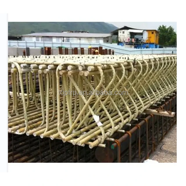 Fiberglass Composite Rebar GRP/FRP Epoxy Resin Rebar with Bending ...