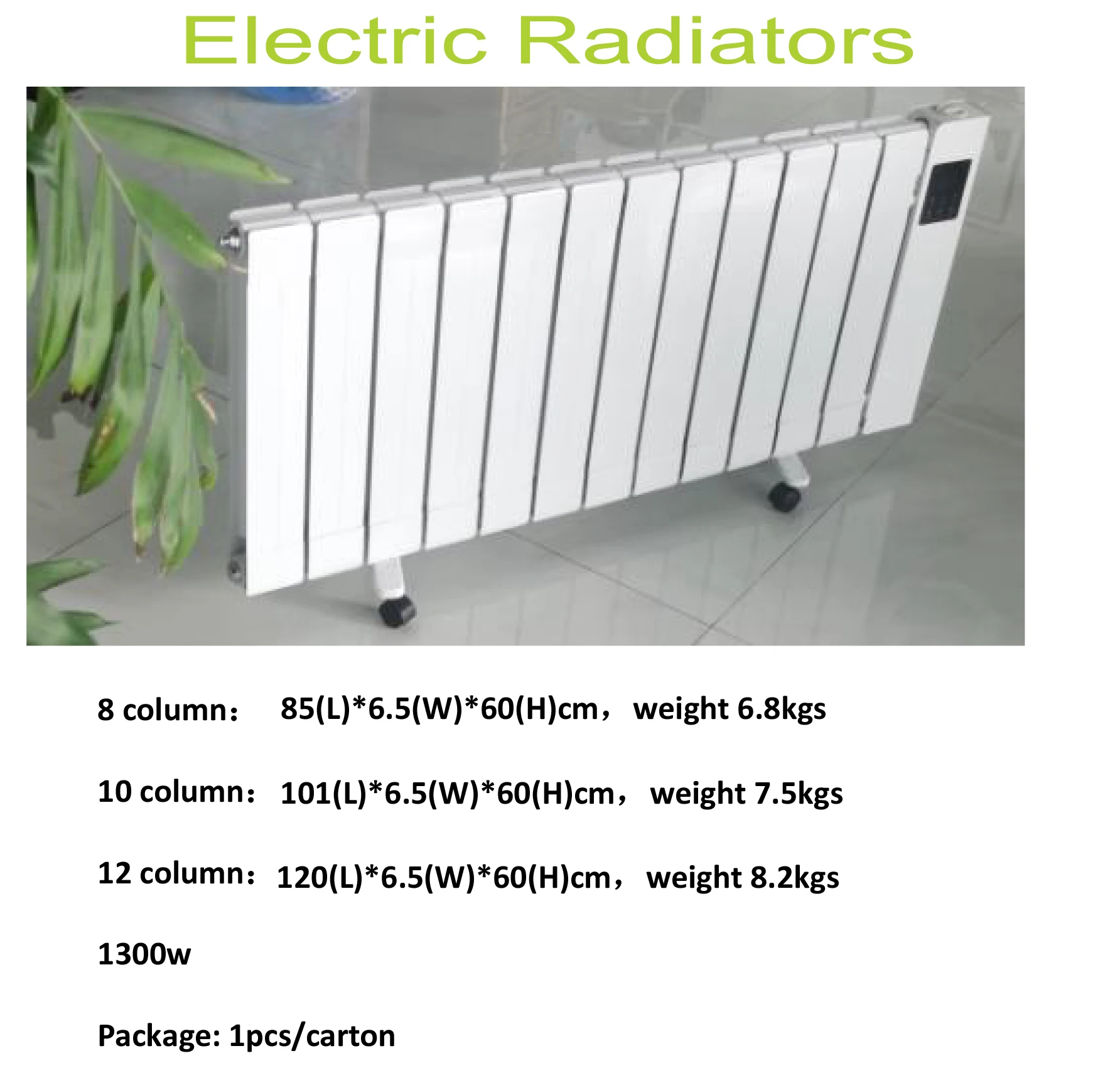 New Technology Water Heat Electric Radiator - Buy Free-installation ...