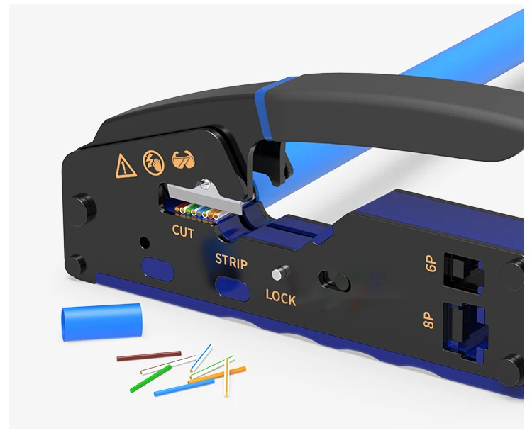 ZHEFAN Rj45 Ethernet Cable Crimper Crimping Pliers Cat5 Cable Stripper ...