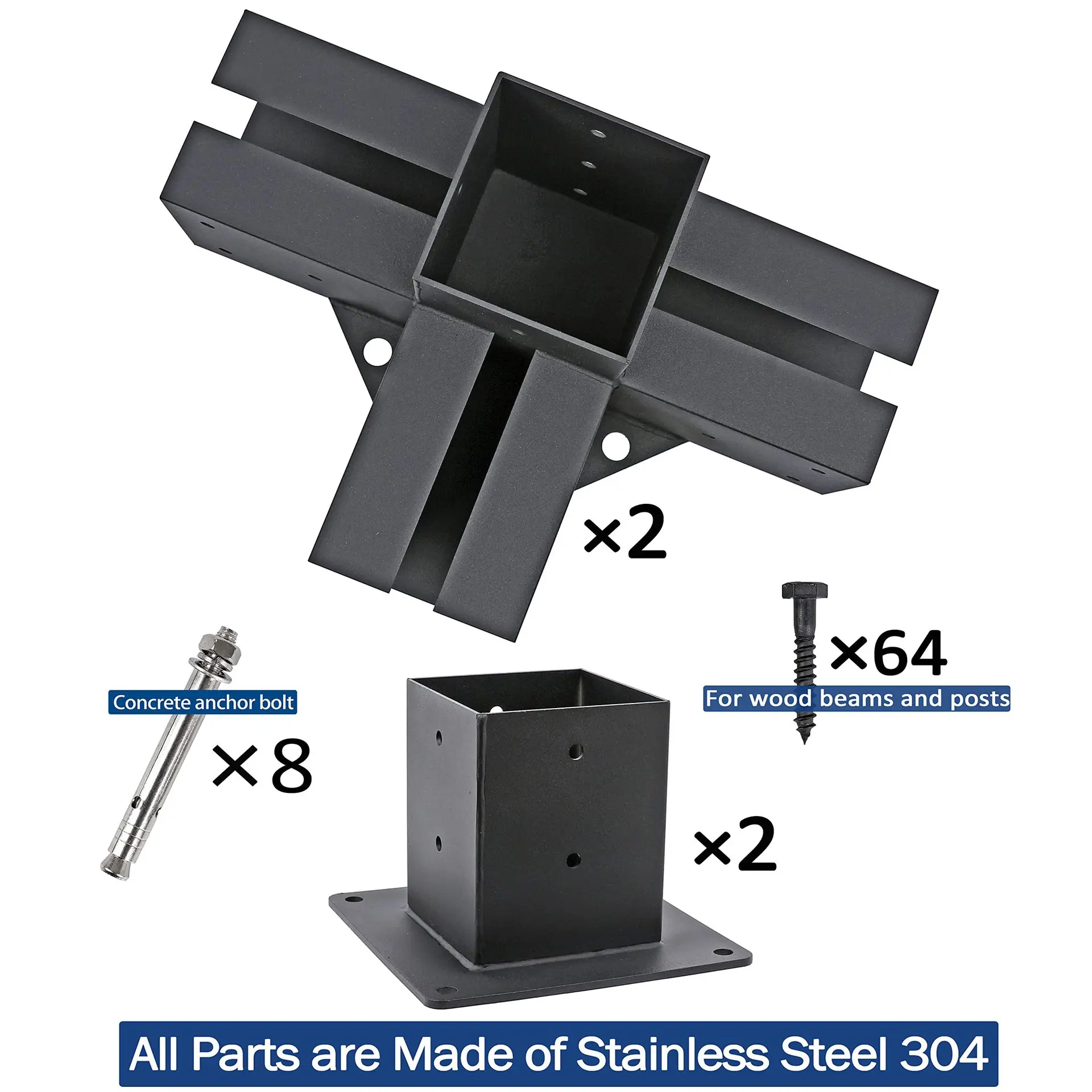 4x4 Connector Bracket - Durable Pergola Support Solutions