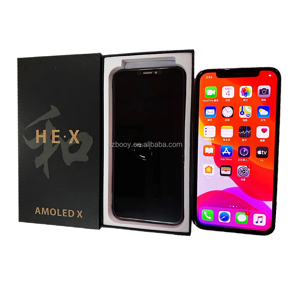 หน้าจอ HEX OLED แบบแข็งสำหรับ iPhone X XS XS MAX AMOLED พร้อมการเปลี่ยน ...