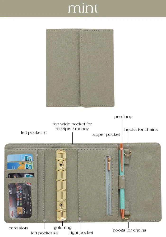 Etsy New A7 Ring Binder Cash Wallet As Clutches for Women / Cash Binder ...