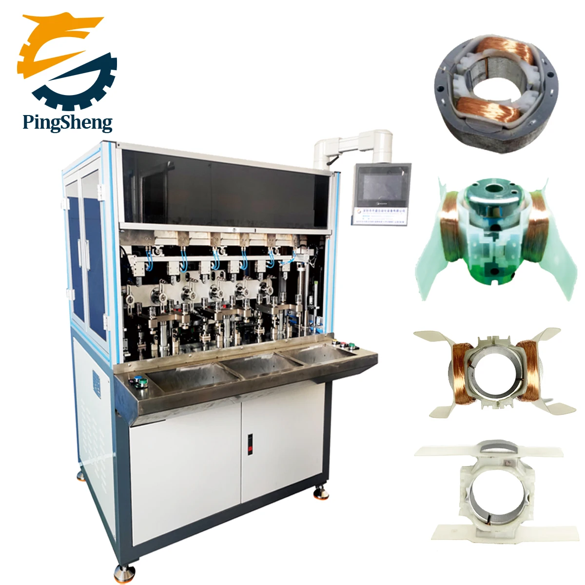 CNC armature winding machine alternator toroid big coil winding machine ...
