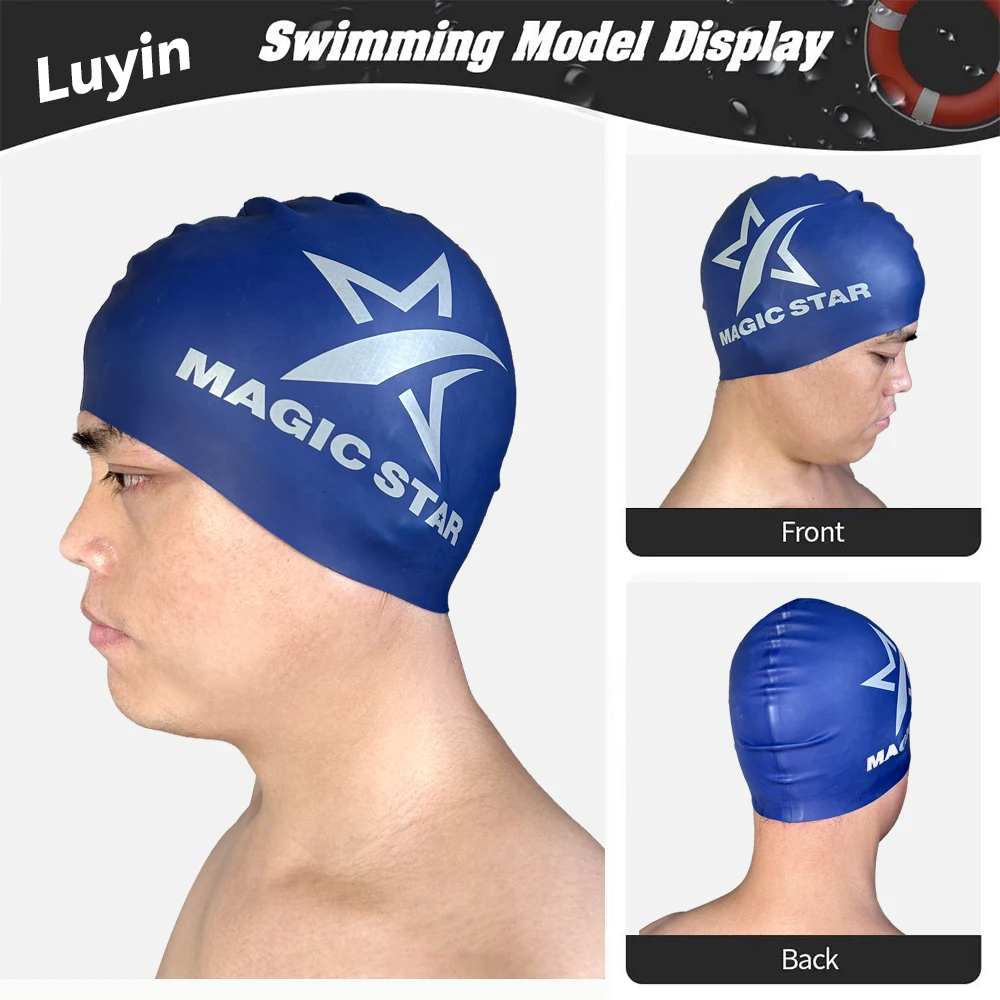 Custom Made Logo Waterproof Silicone Swimming Hats