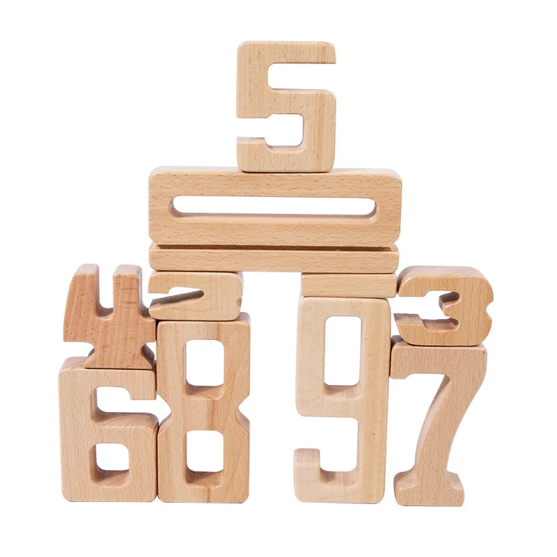Montessori Early Childhood Education Beech Wooden Digital Building ...