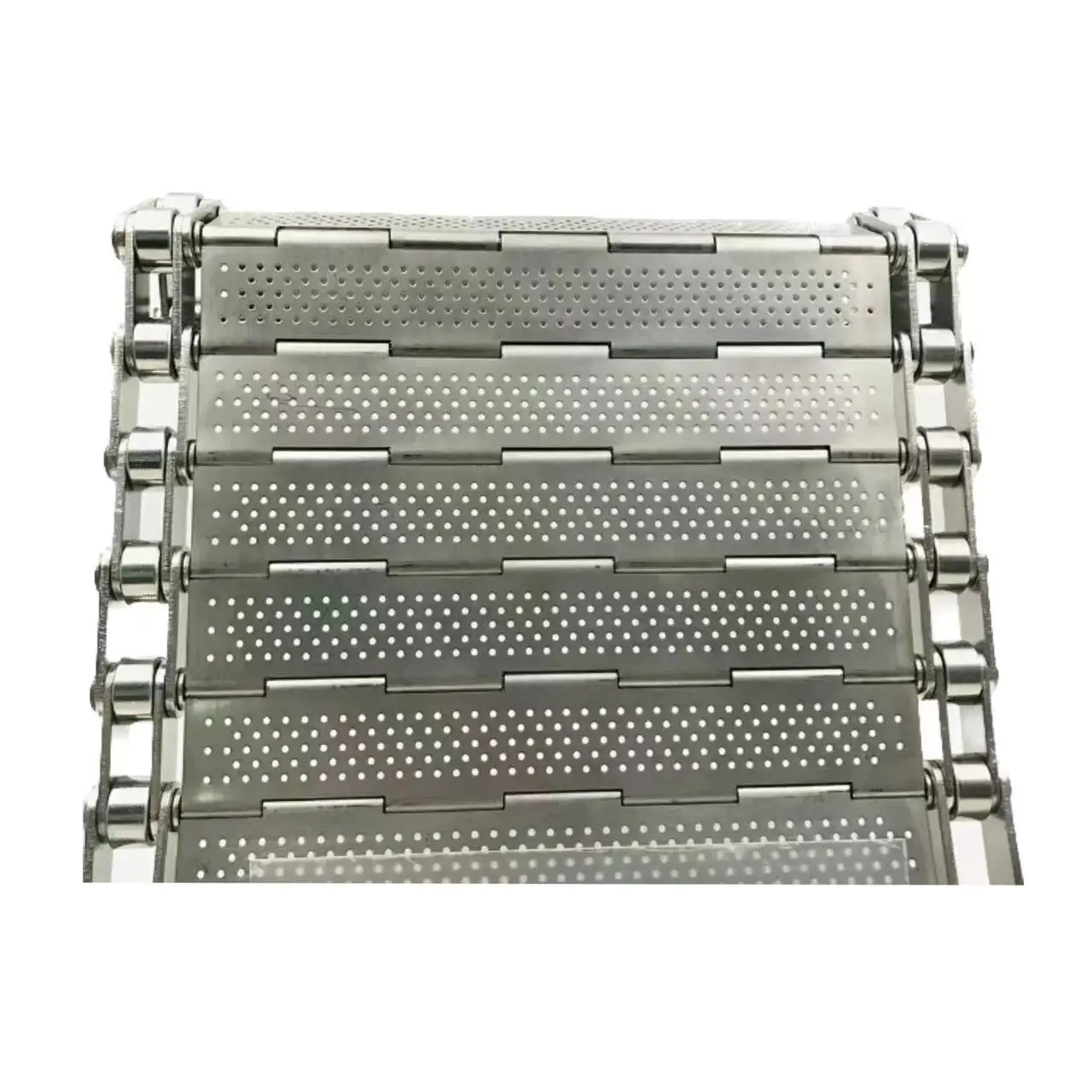Perforated Chain Plate Conveyor Belt Customized Stainless Steel Factory ...