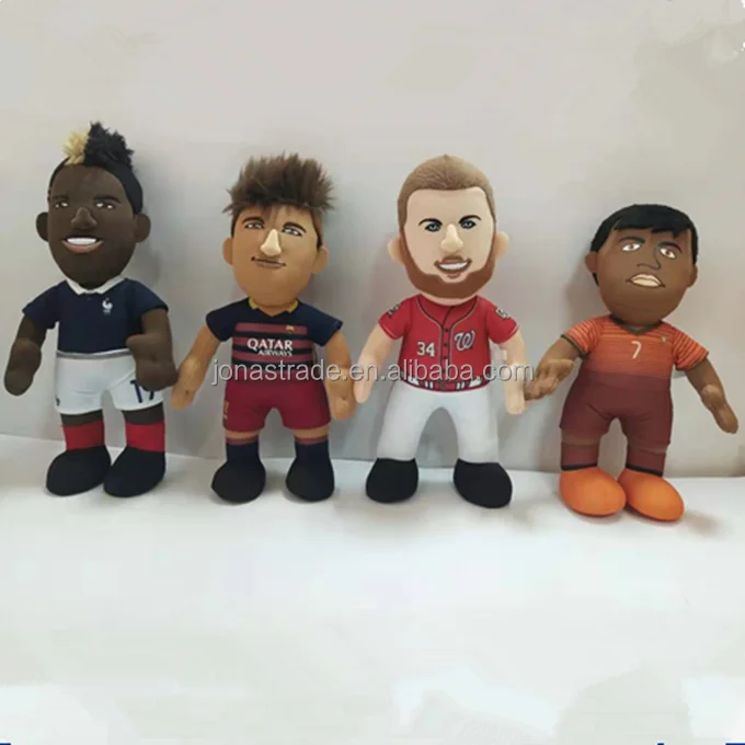 Stuffed Soccer Ball Sport Super Star Doll Funny Sport Man Plush Toy ...