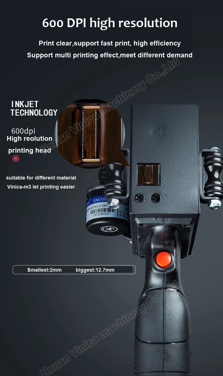 Manual Portable Expiry Date Printer - Intelligent Inkjet