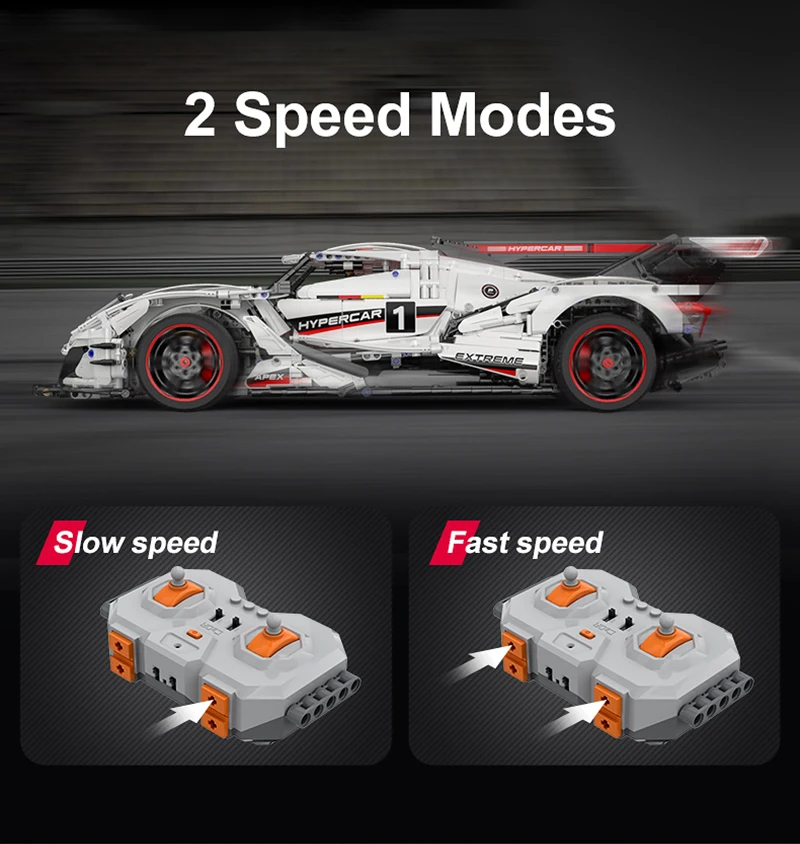 Cada C61053 V12 Brick Hypercar Blocks Supercar Building Super Rc Remote ...