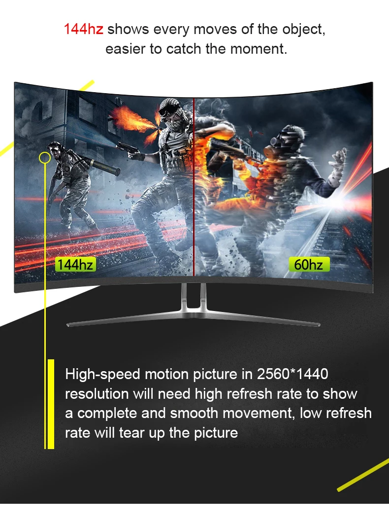 240hz 1ms Response Time Curved Monitor - 27/32 Inch Gaming