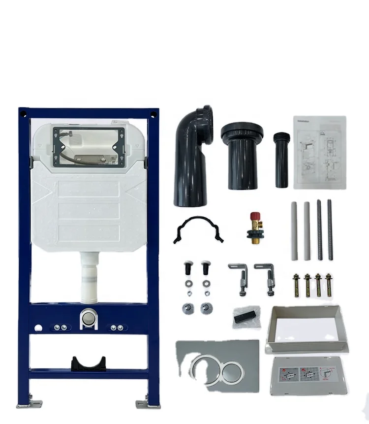 Dual Flush Wall hung Toilet Flushing WC Concealed Cistern Concealed ...