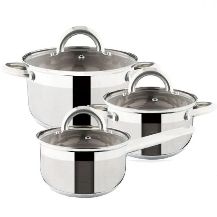 3 Pieces Cookware Set Non Stick Stone Pot Set Cookware Kitchen ...