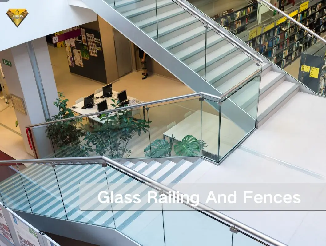 Modern Frameless Glass Stair Railing with Stainless Steel Posts for ...