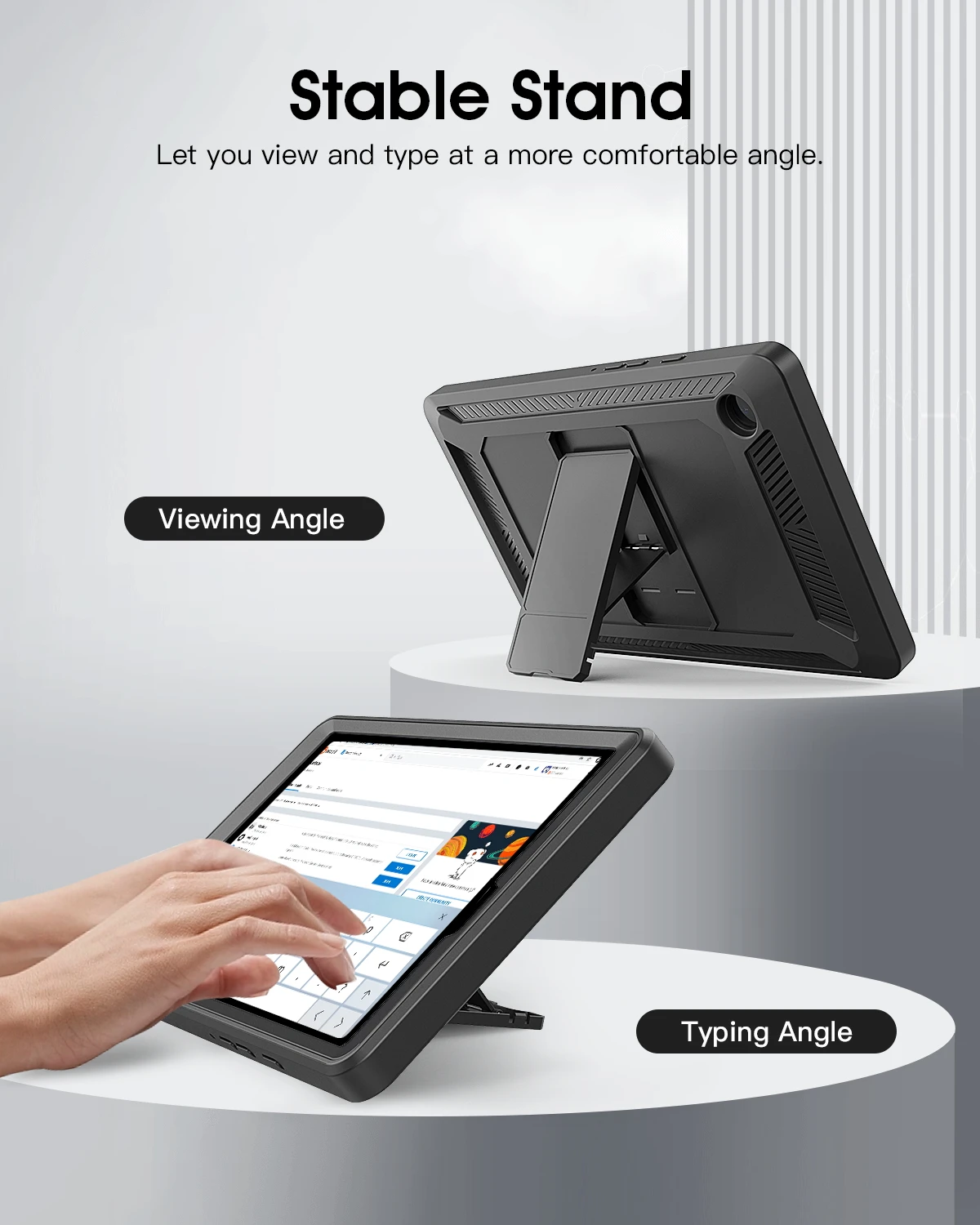 MoKo Rugged Case PC Back Panel Enhanced Corner Full Protection ...