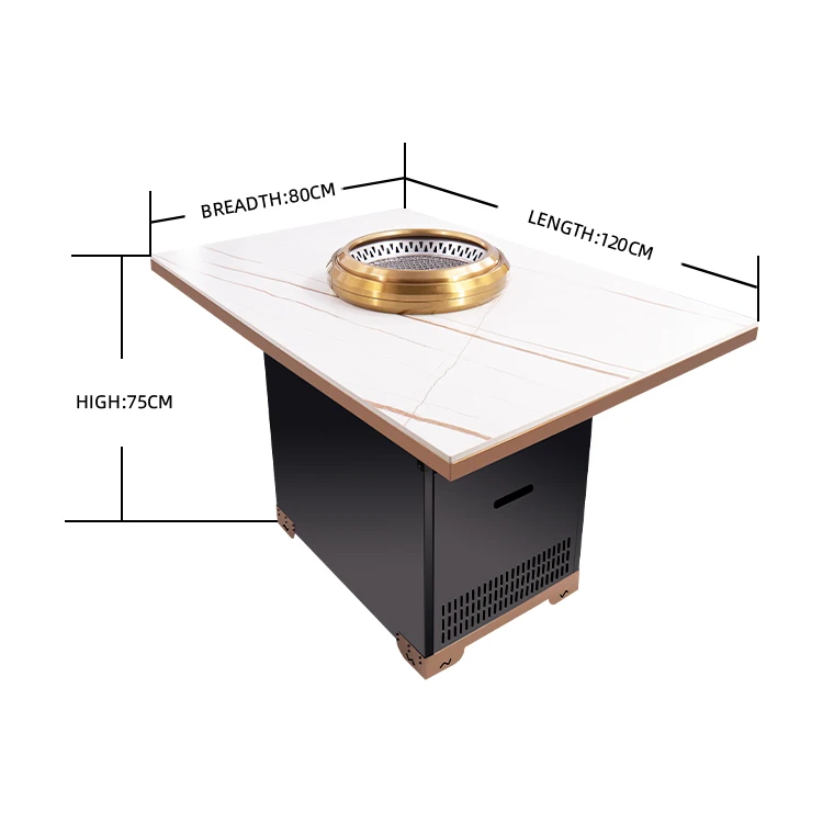 Alibaba.com: AOBL Commercial Korean Style Smokeless BBQ Table for ...