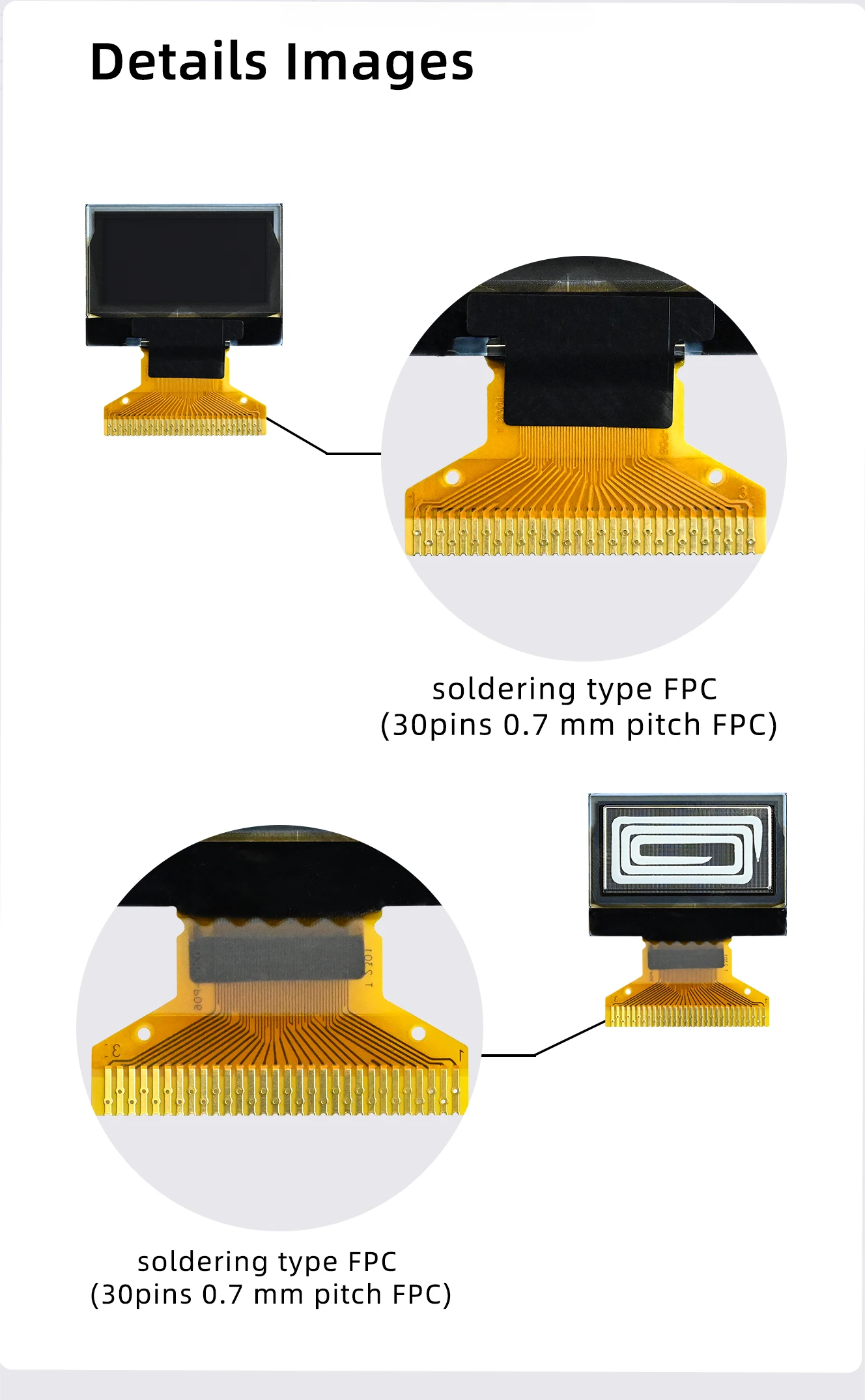 0.96 Inch Oled Display Module 128x64 Driver Ic Is Ssd1306 Spi/iic ...