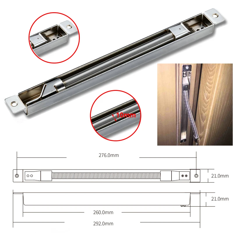 Stainless Steel Door Loop Exposed Mounting Protection Sleeve Access ...