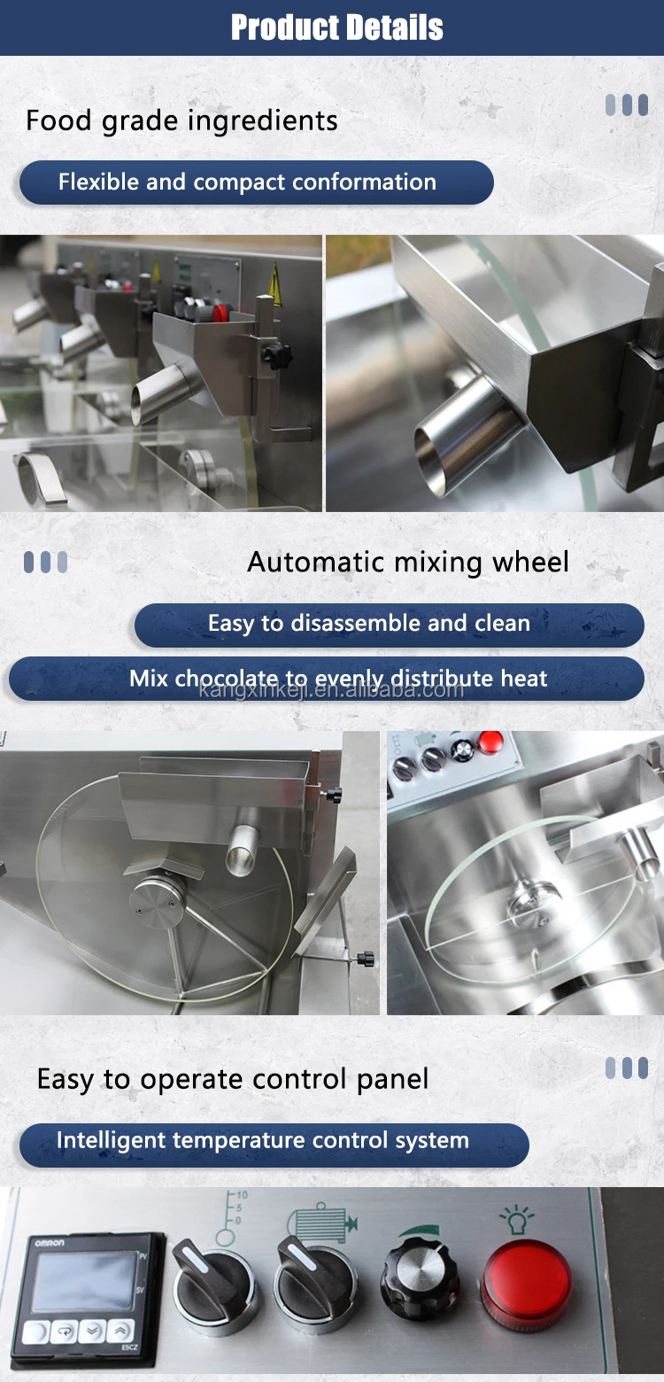 Commerical 8kg Stainless Steel Automatic Home Continuous Chocolate ...