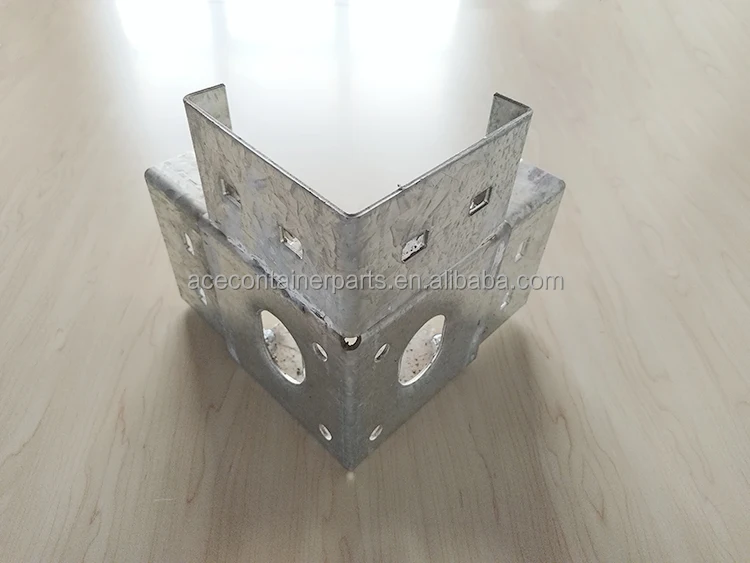 Galvanized or Painted Container House Corner Frame Fittings - ISO Metal ...