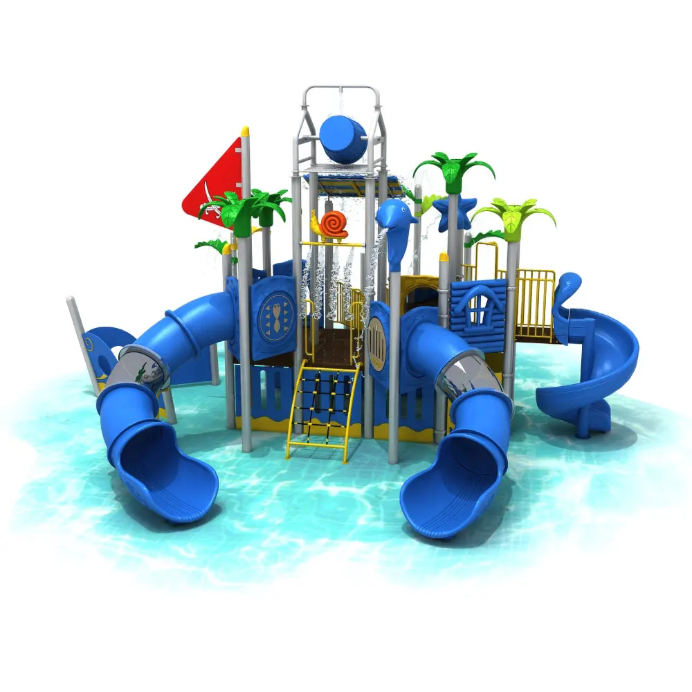 Rainbow Children Waterpark Water House Playground Swimming Pool Wet and ...