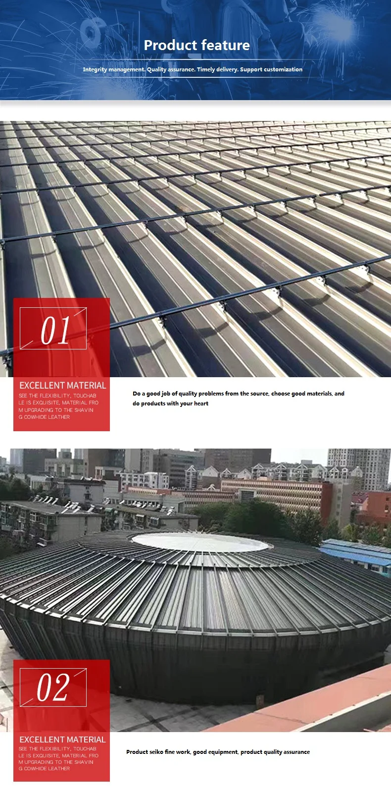 Metal Double Lock Standing Seam Roofing - Durable & Stylish