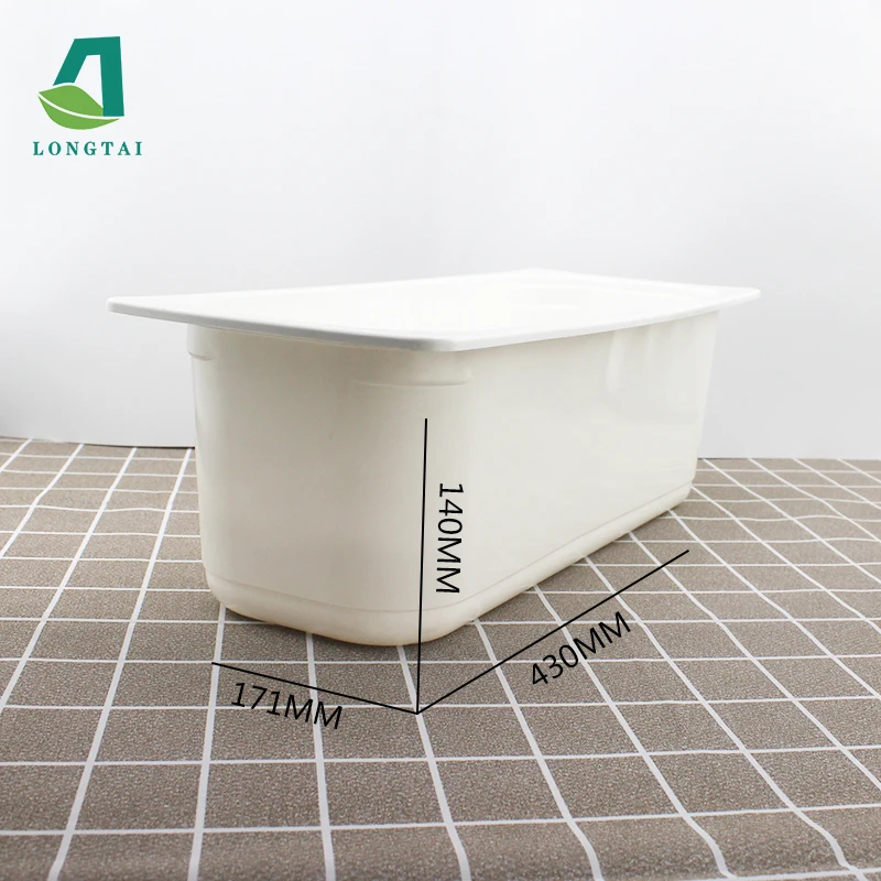 Large-capacity Ice Cream Packaging Container Disposable Square Plastic ...