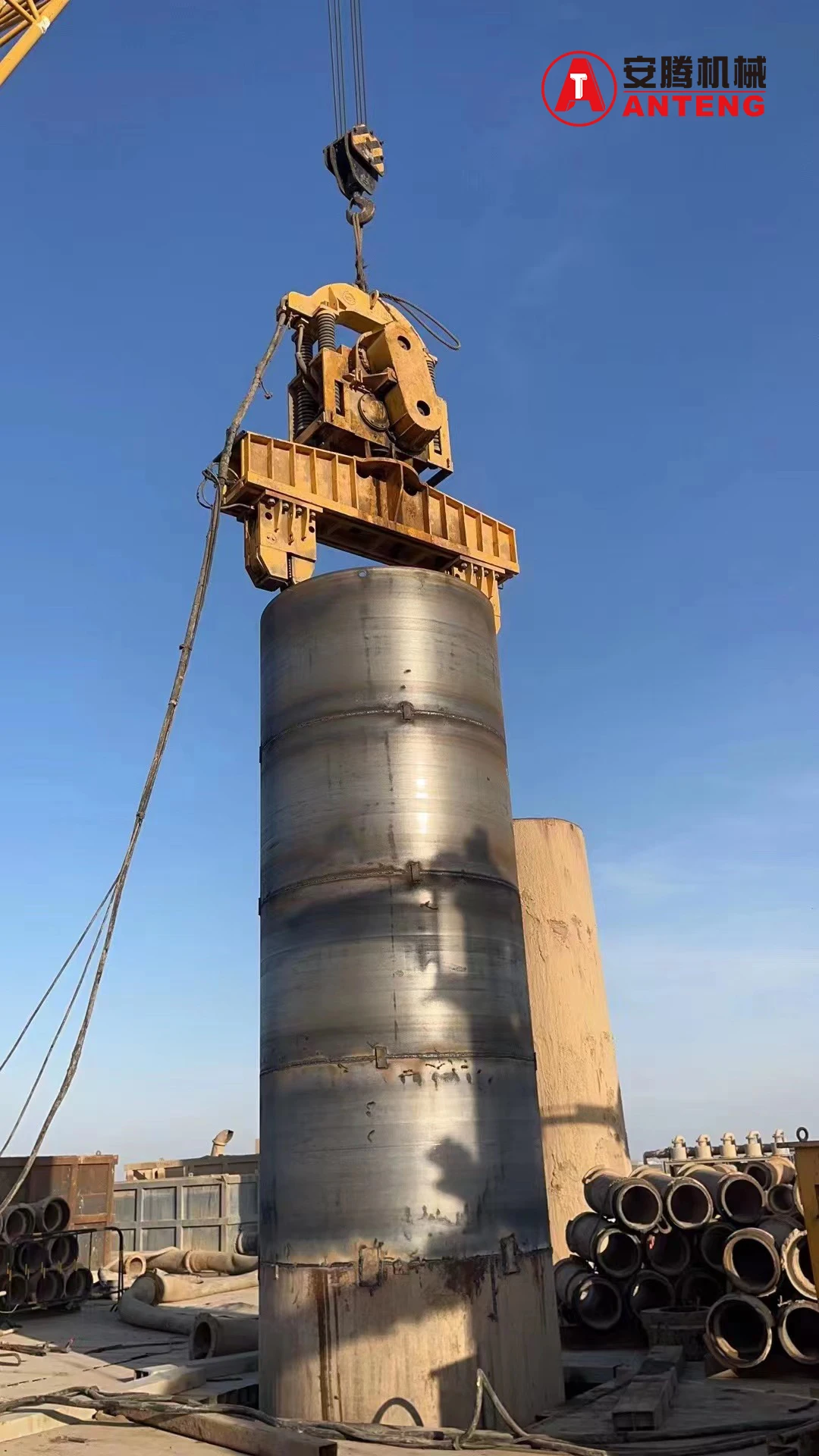 Sheet Pile Electric Mini Excavator Piling Hammer Vibro Hammer For Sheet ...