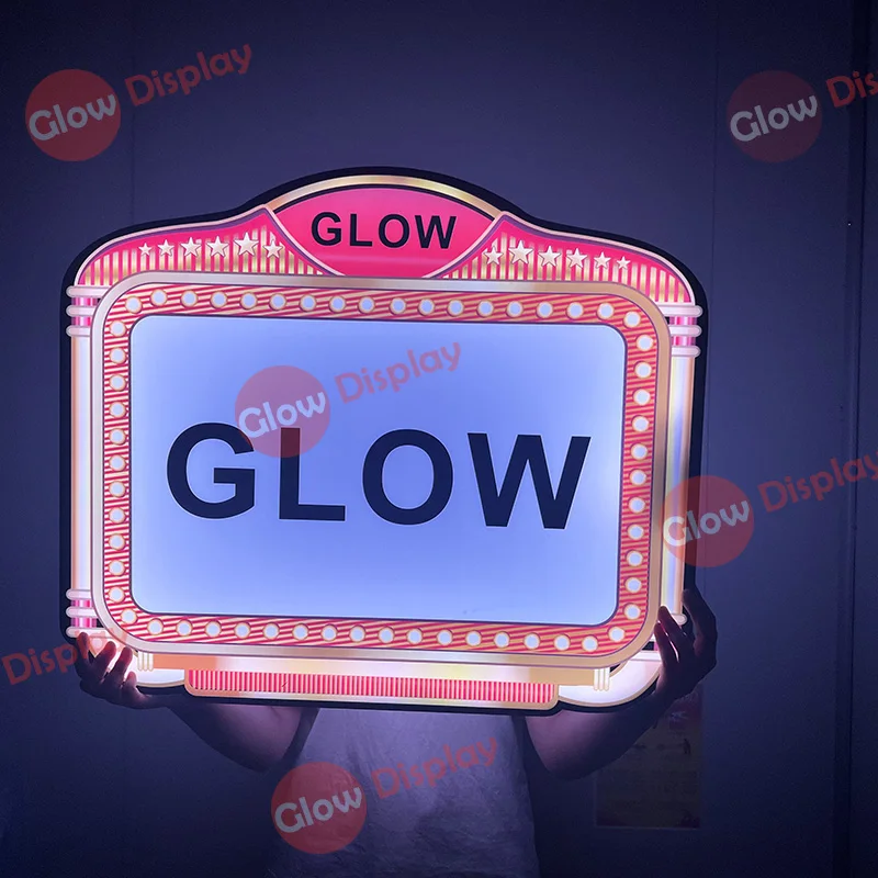 Bottle Presenter Marquee Sign Light Up Led Gift Box Message Board ...