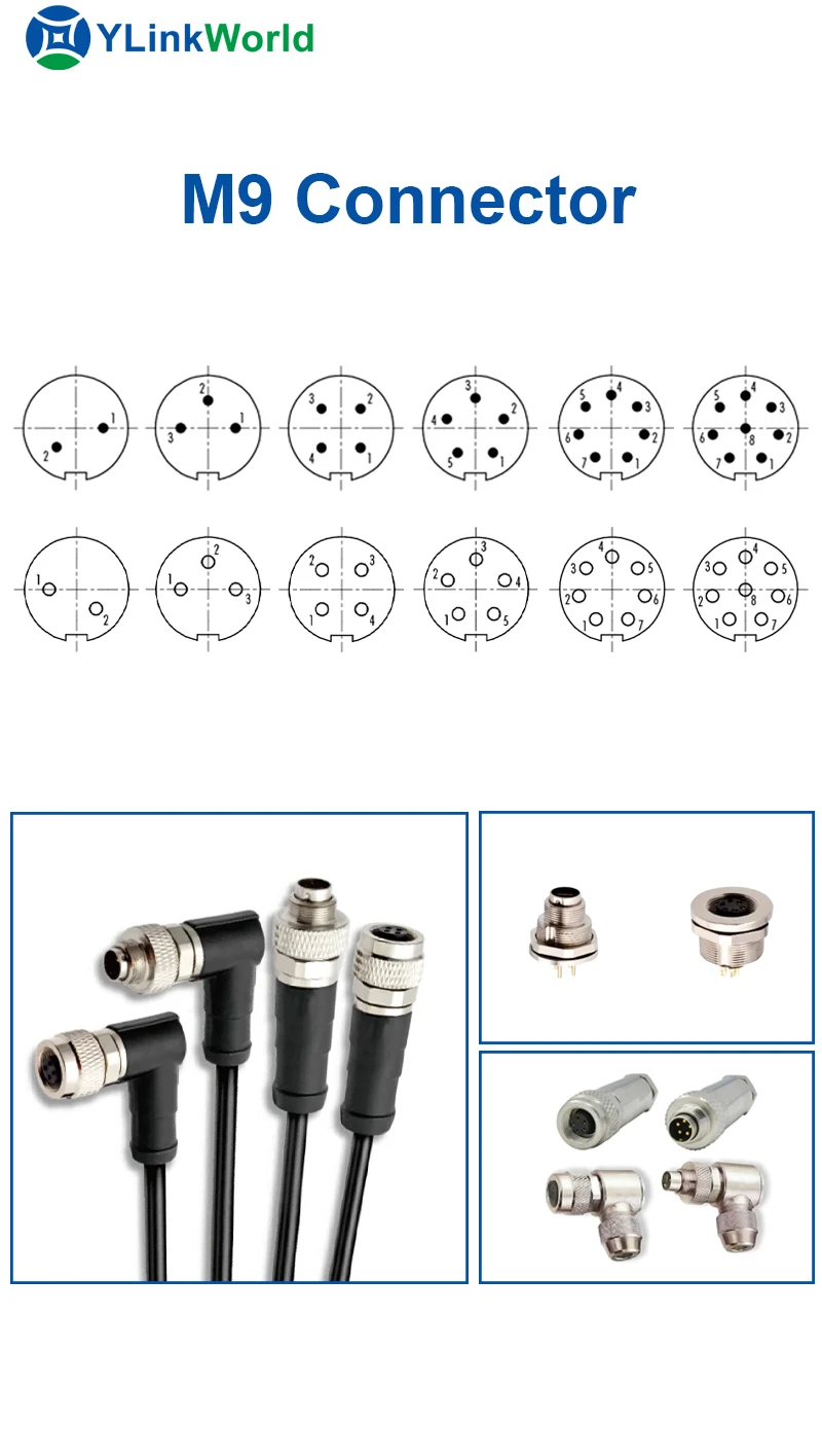 Panel Mount Pcb Solder Connector 13 Pin Female Terminal Auto Electrical ...