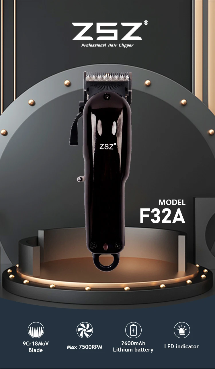 F-32a Barbershop T-blade Zsz Adjustable Metal Electric Factory Price ...