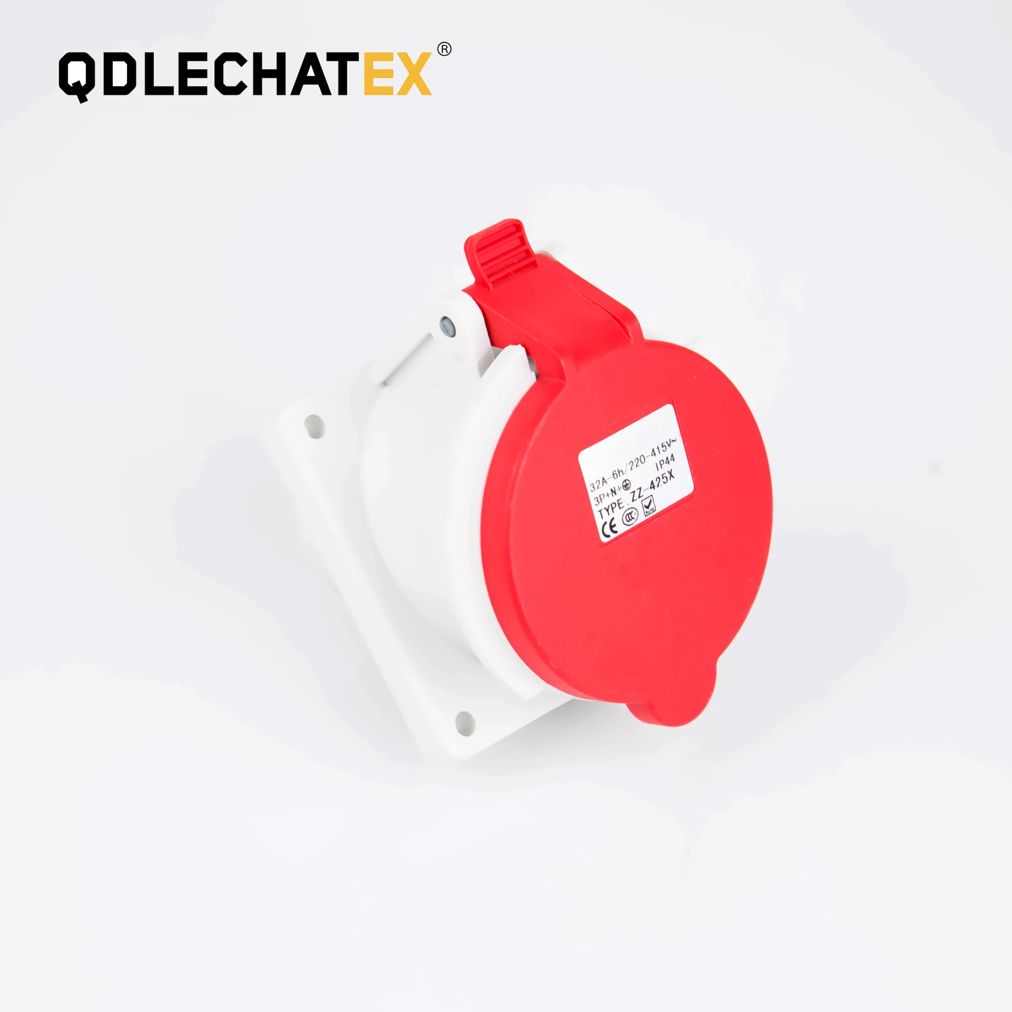 Type 415X 5pin 3P+N+E 220v-415v IP44 Waterproof Angled 20 16A Panel ...