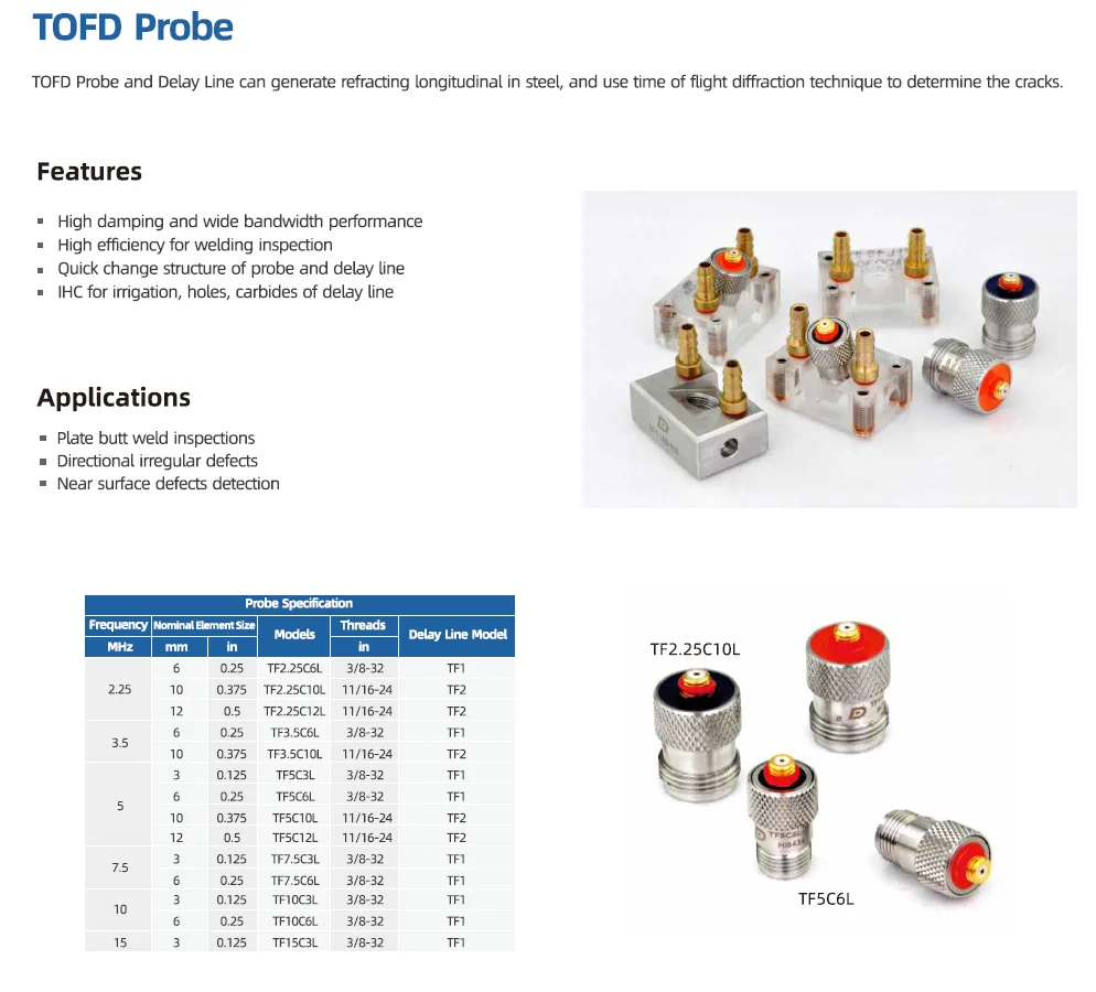 TOFD Probe - Time of Flight Diffraction Market in Guangzhou