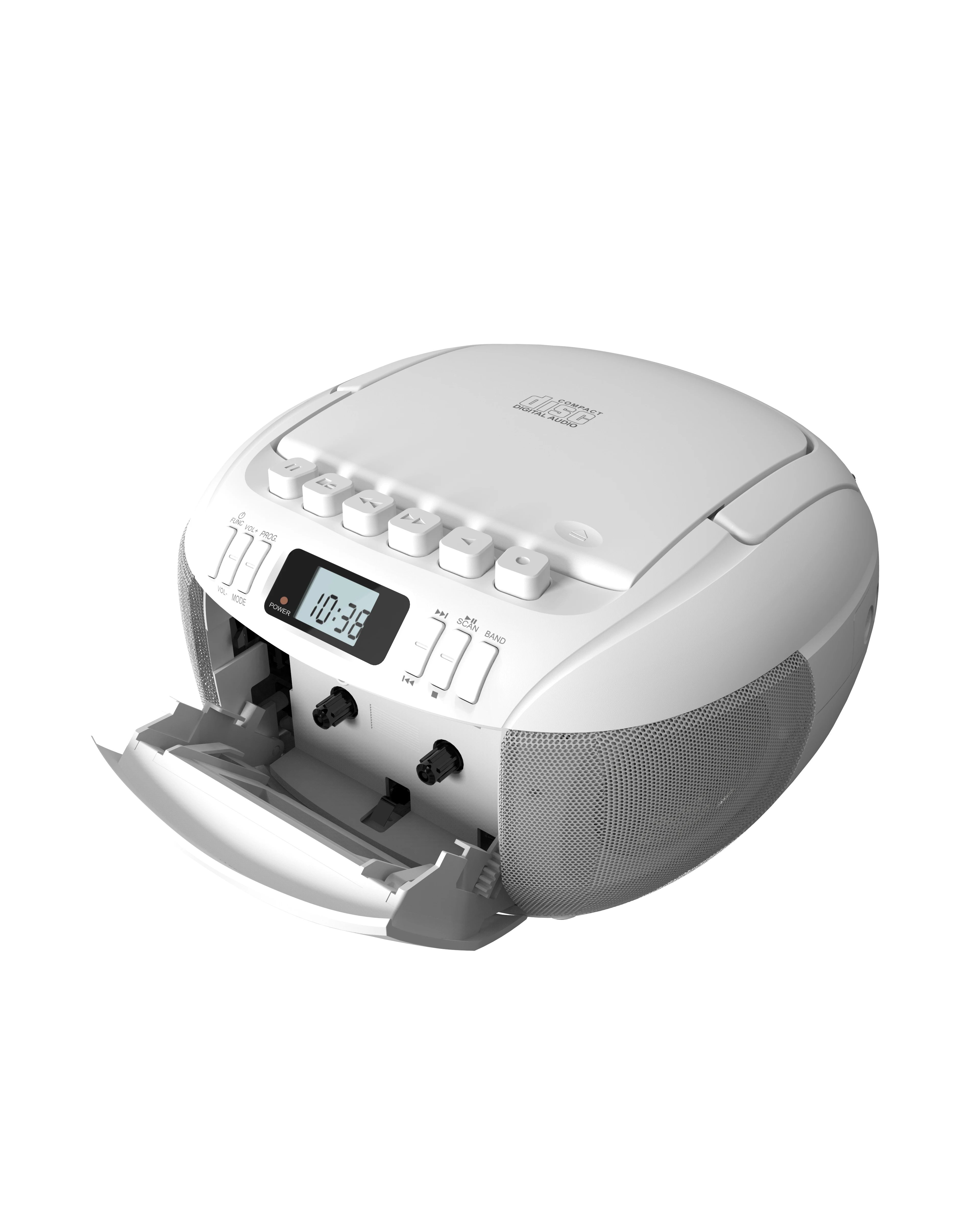 All-in-One Portable Cassette/CD/USB/MP3 Player with AM/FM Radio ...