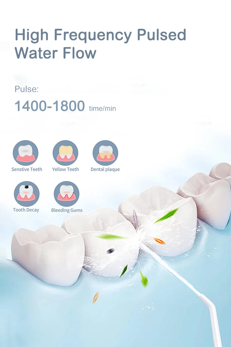 Water Flossers Professional for Teeth - 300ml Rechargeable